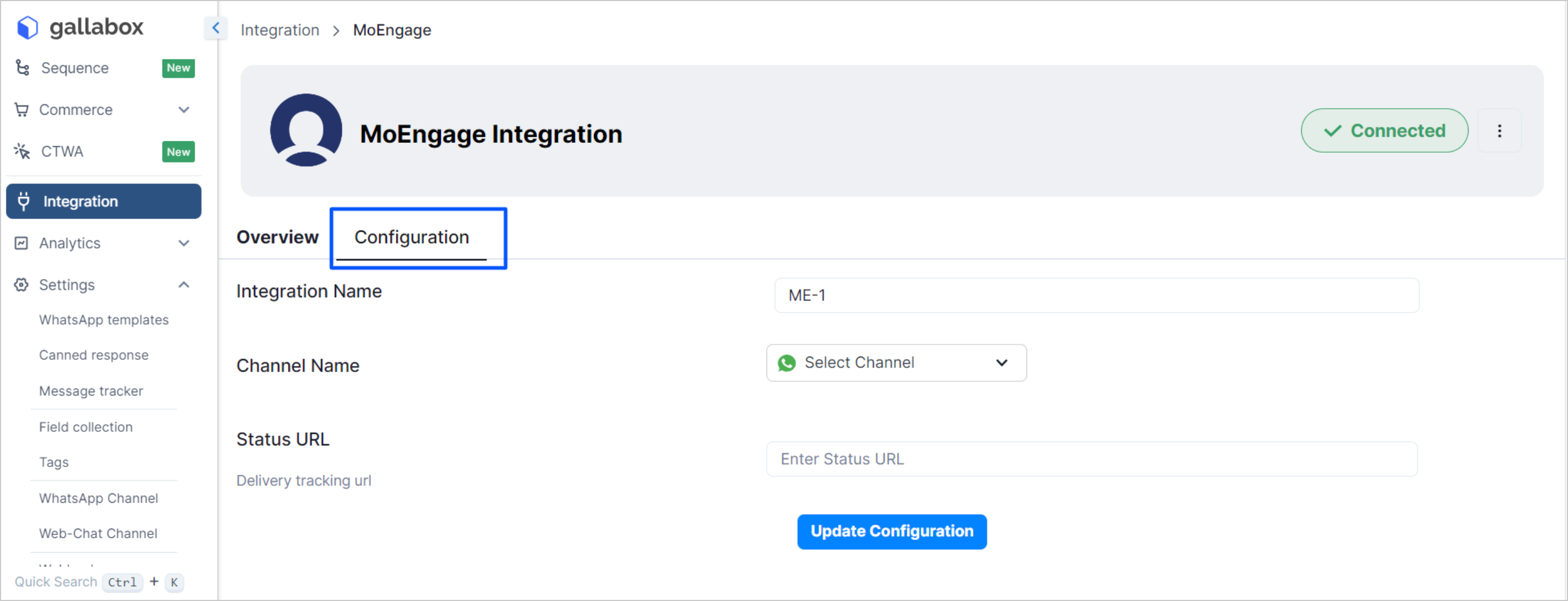 Configure Gallabox – Partner Integrations