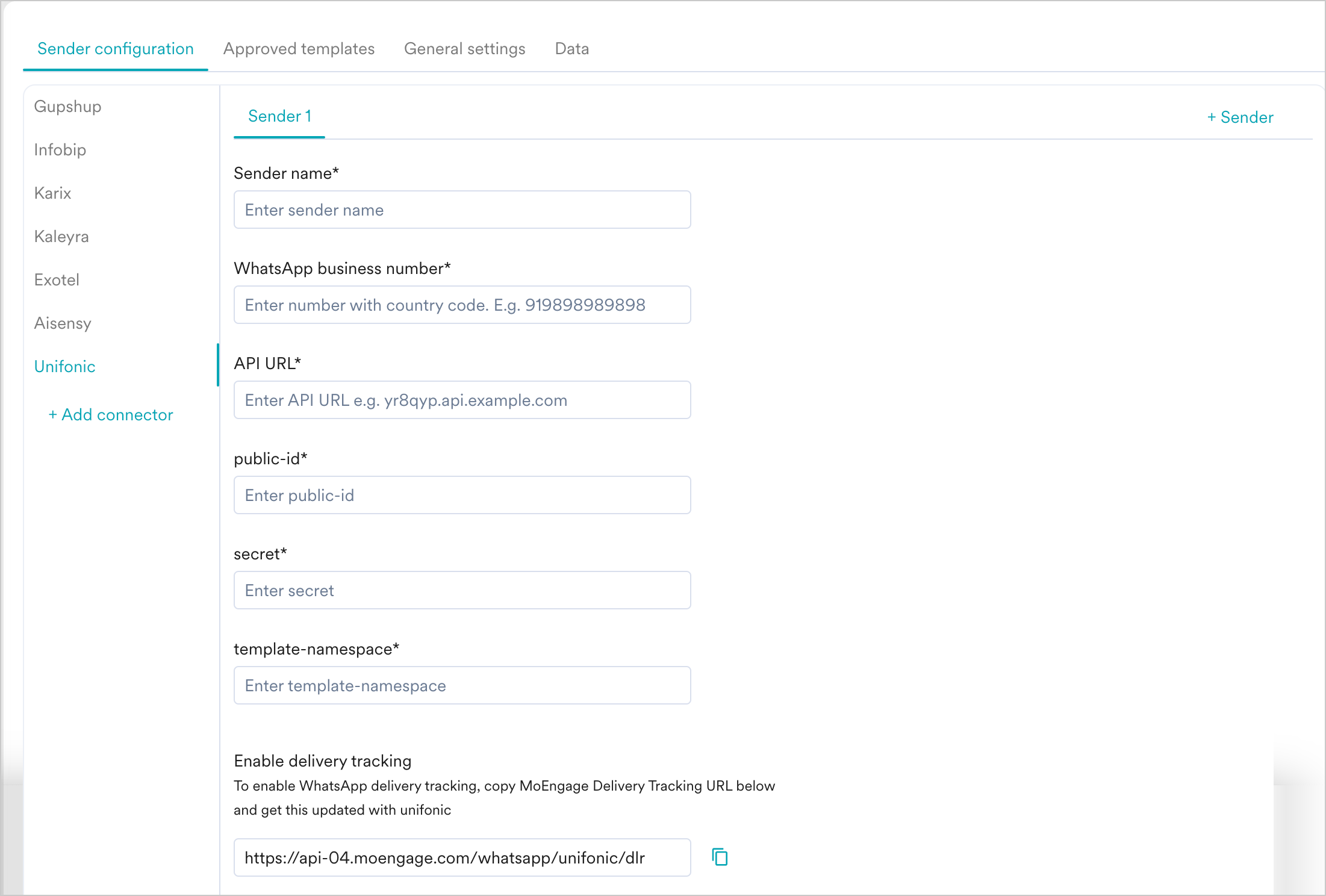 Configure Unifonic – Partner Integrations