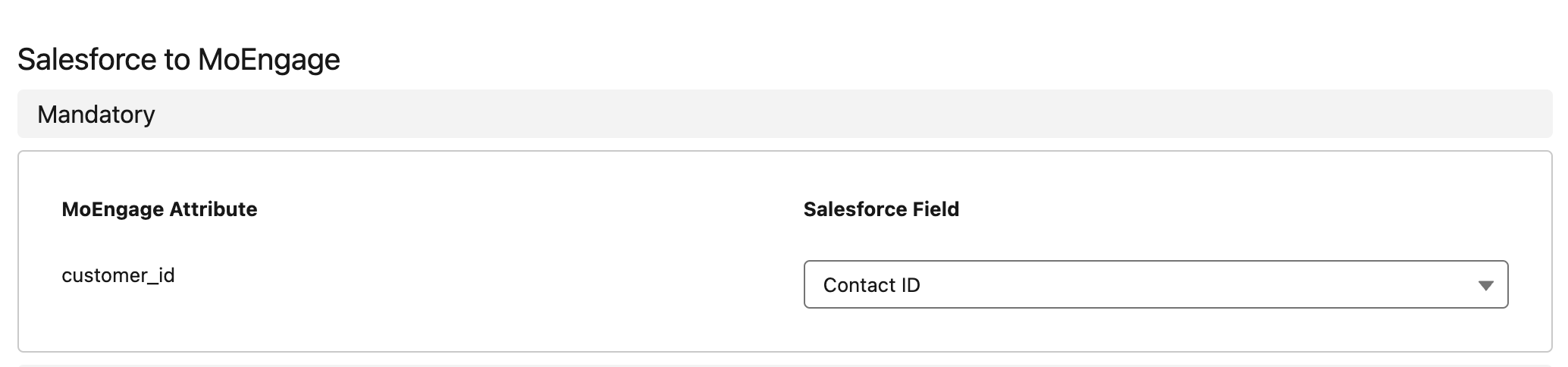 Sync Salesforce objects to MoEngage – Partner Integrations