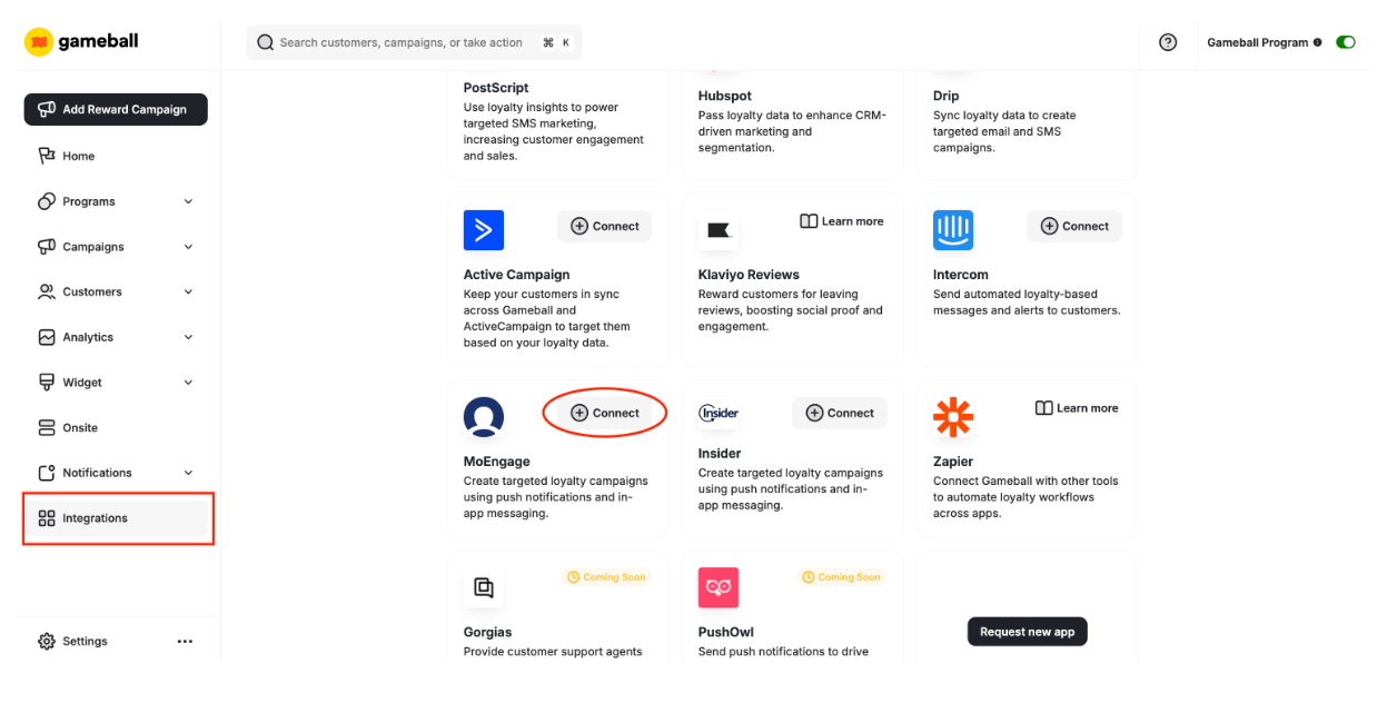 Gameball – Partner Integrations