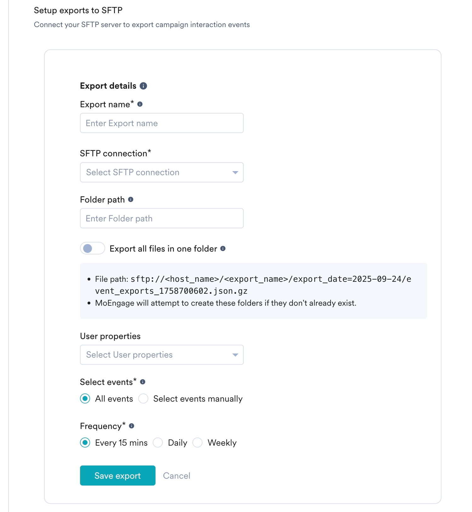 SFTP – Partner Integrations