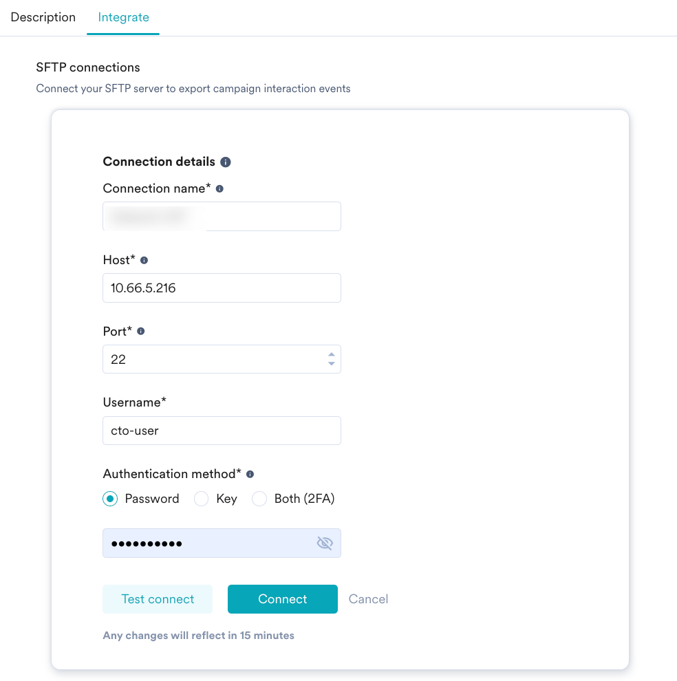 SFTP – Partner Integrations